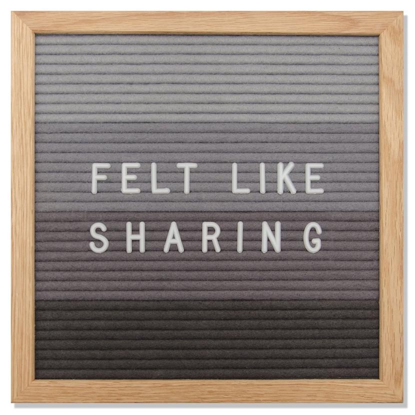 Felt Like Sharing Letter Board Collection
