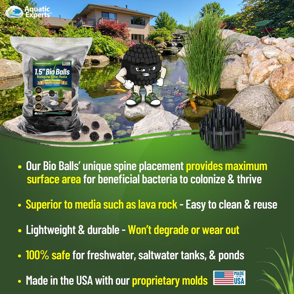 1.5" Bio Balls – Pond Filter Media for Biological Filtration | Aquatic ...