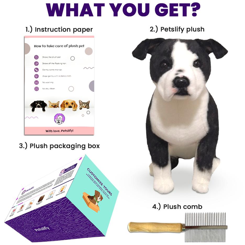 Custom Stuffed Animal of Your Pet | Handmade Pet Plush Replica