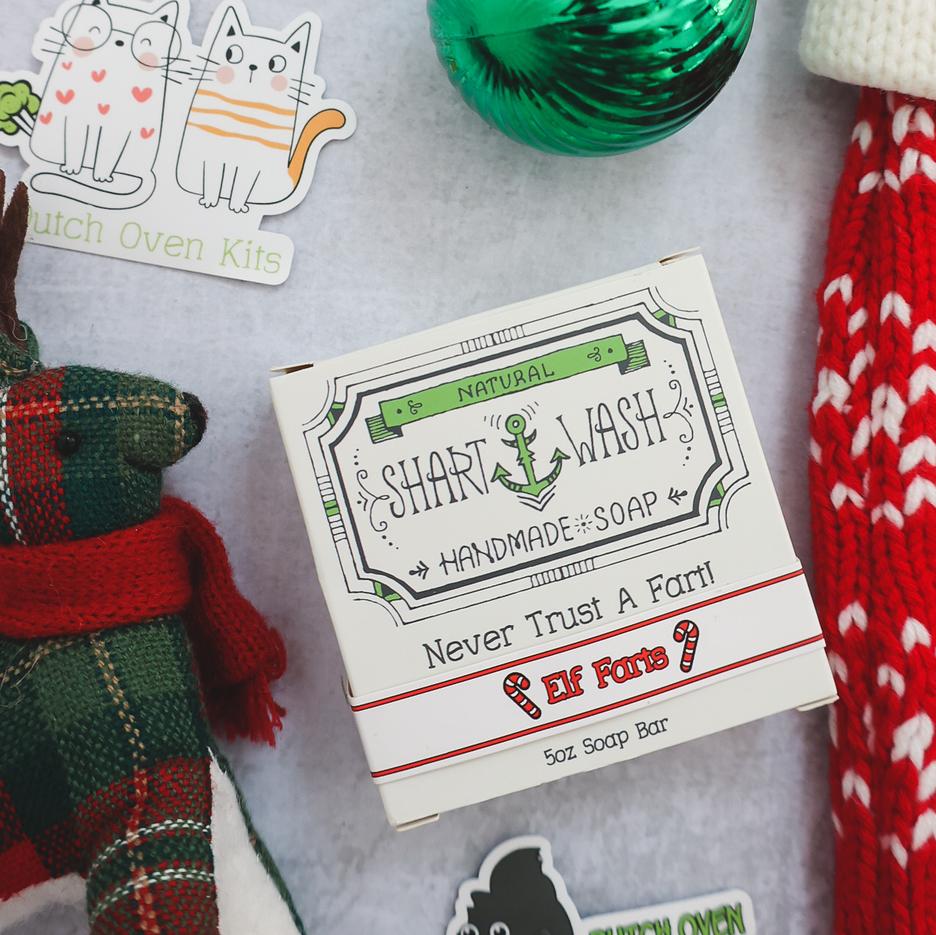 Shart Wash Soap - Elf Farts Oatmeal Spice | Natural Handmade Soap Gifts