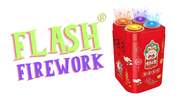 Flash® Reusable-Fireworks Bubble Machine