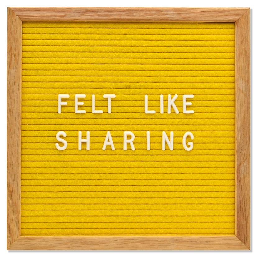 Felt Like Sharing Letter Board Collection