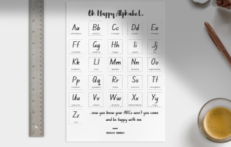 Oh Happy ABCs - Digital Print – INSITE MIND