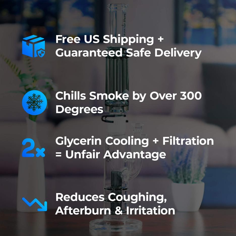 Straight Tube Bong Pro – The Freeze Pipe