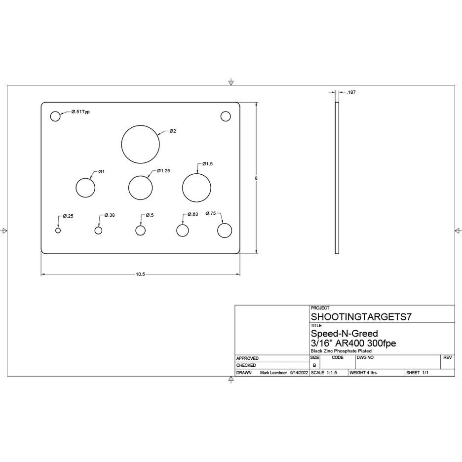 22lr Airgun Targets Speed N Greed 🎯