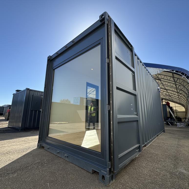 20x8ft CUSTOM SHIPPING CONTAINER CONVERSION | Portable Building | Gard