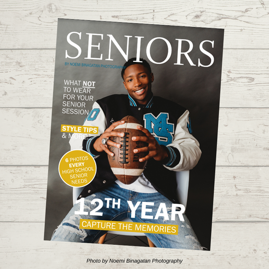 Senior Portrait Magazine Template