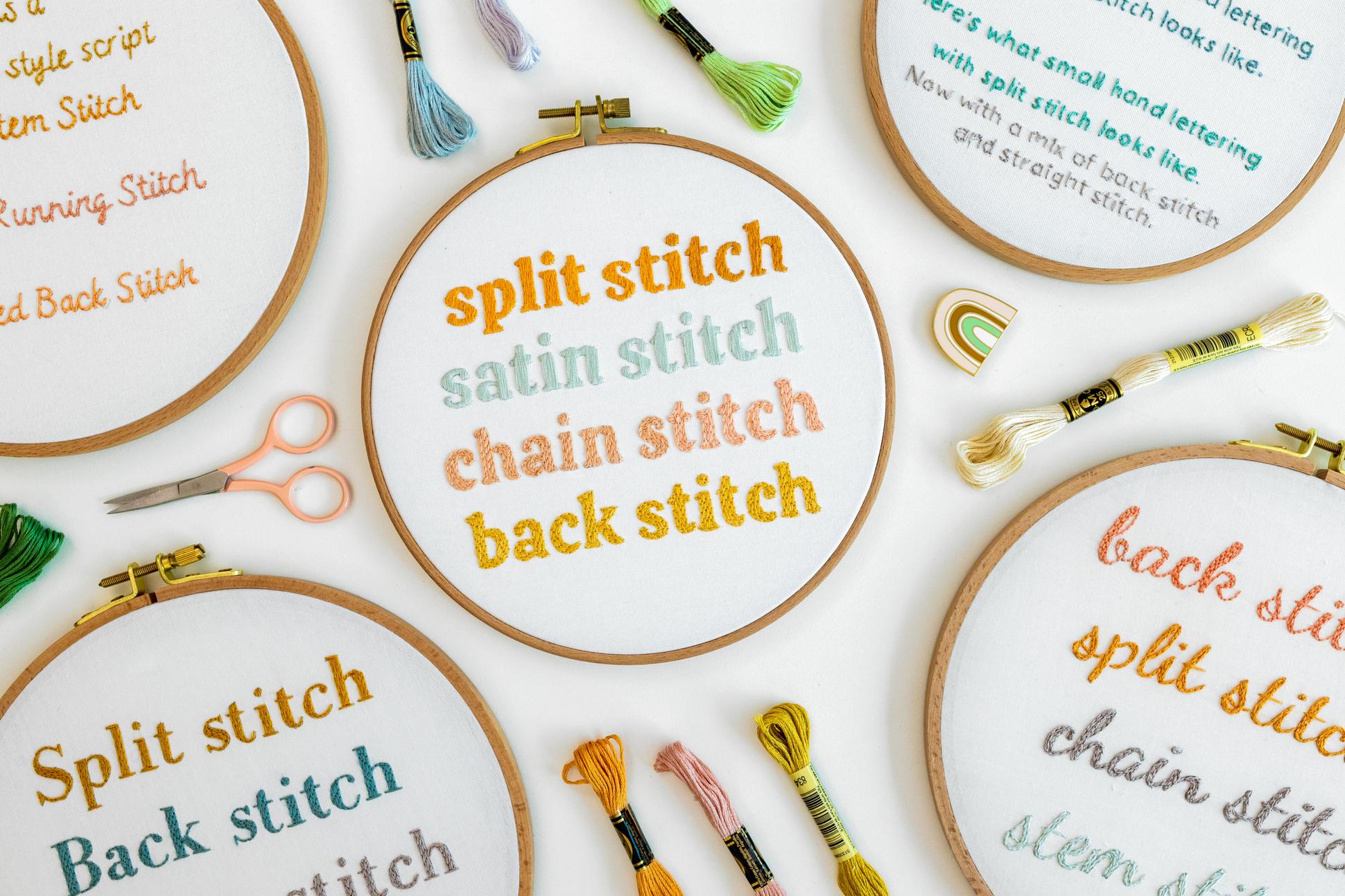 Letters and Words - Which Stitch Techniques work best for Modern Embro ...