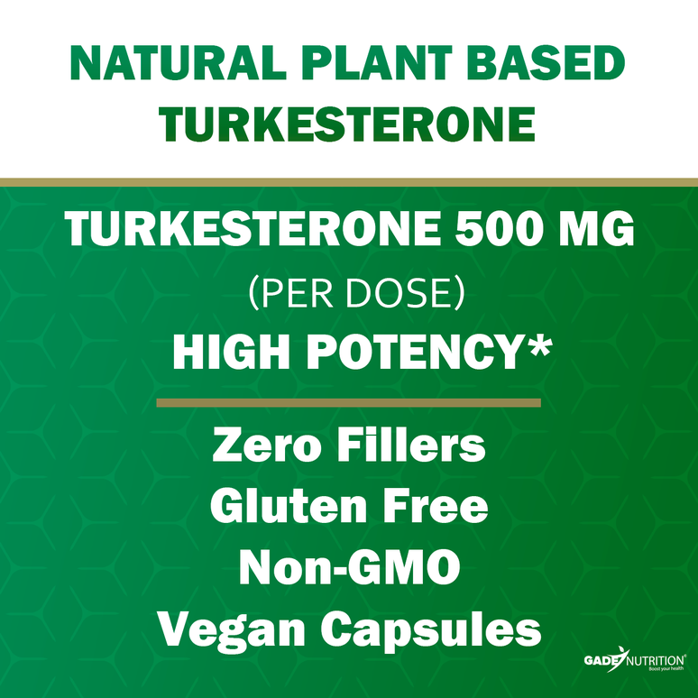 Turkesterone Supplement - 500 mg Ajuga Turkestanica Extract - 4 Months