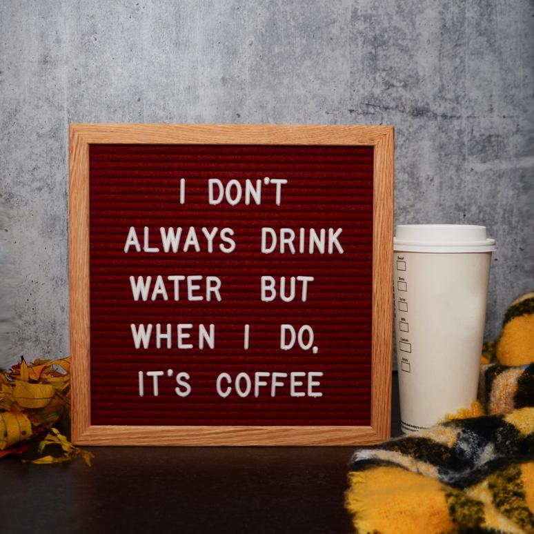 Premium Sangria (Maroon) Felt Letter Board - 10x10 Inches