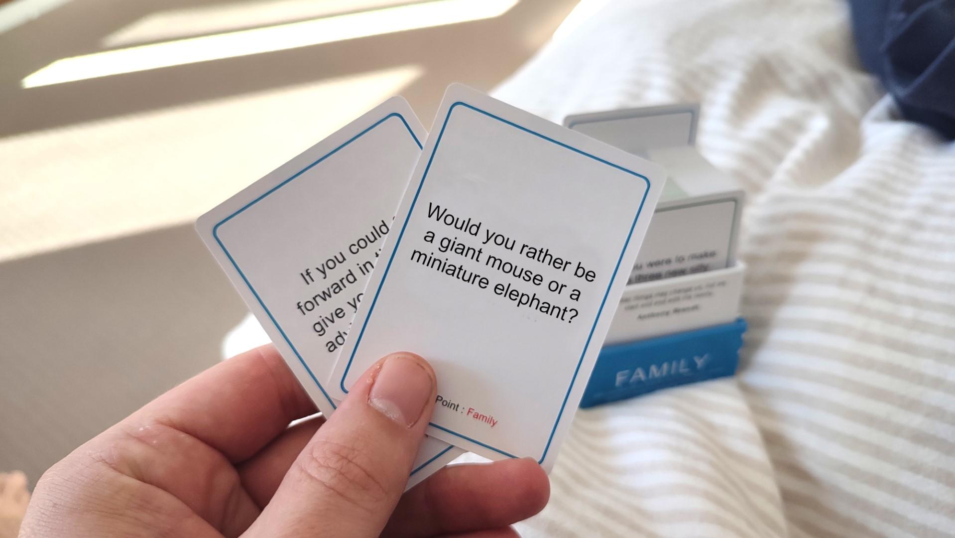 The Best Family Vacation Game Ever | Talking Point Cards