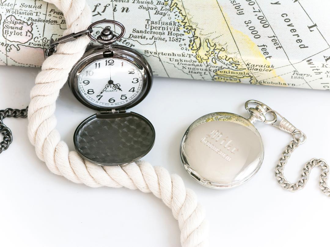 Personalized Custom Black Pocket Watch | Custom Pocket Watch – Kustom ...