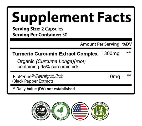 PureNature Turmeric Curcumin with BioPerine - PureNature Plus