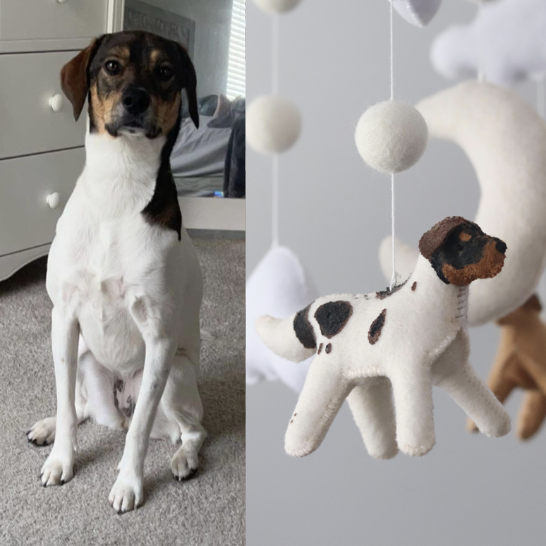 Custom Dog Baby Mobile