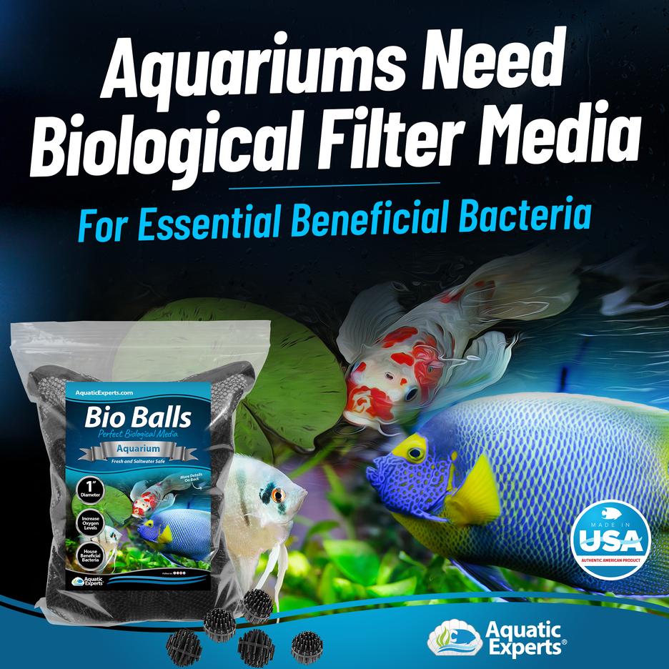 1-Inch Bio Balls Filter Media - Perfect for Aquarium & Small Pond Filt ...