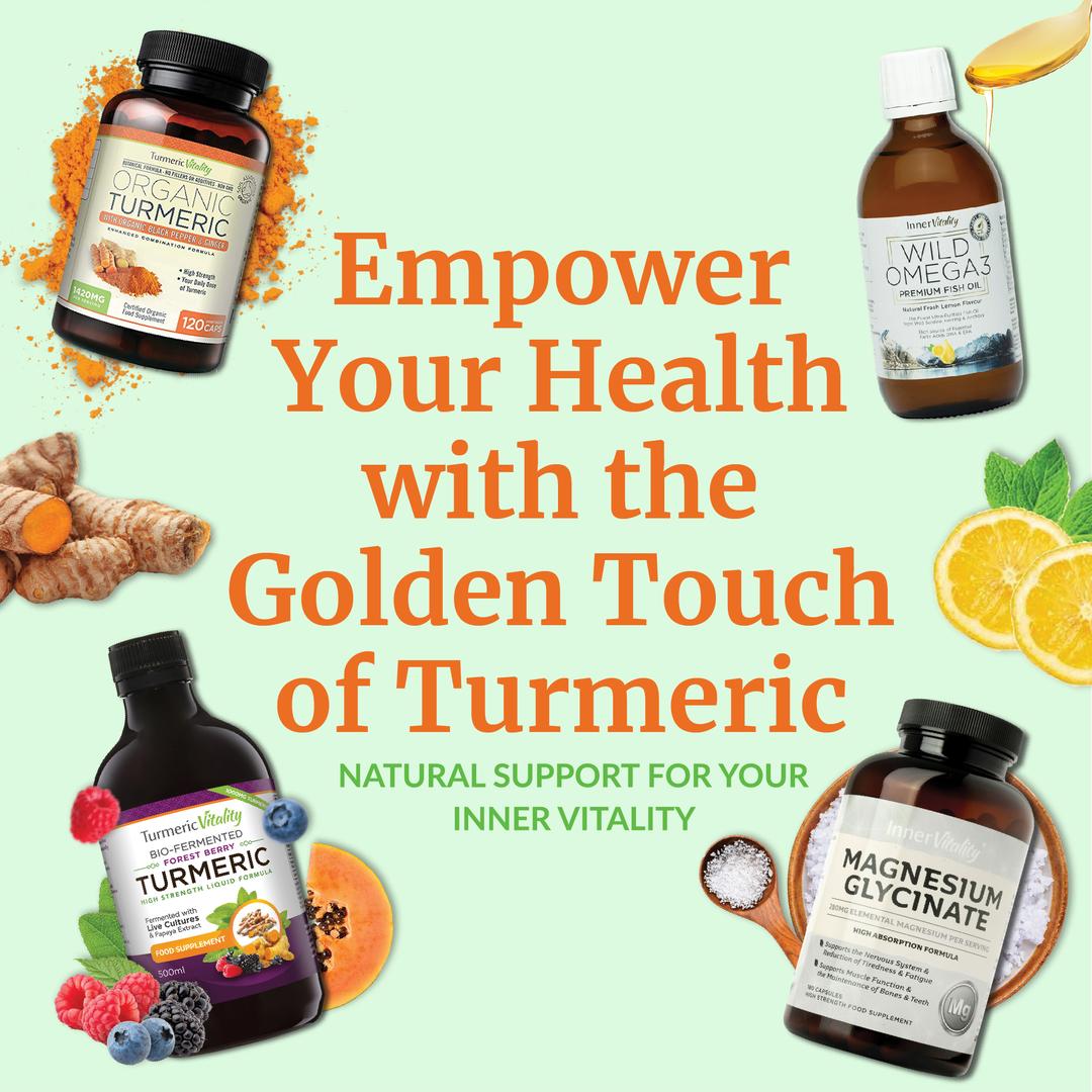 Turmeric Vitality Organic Turmeric Capsules - Turmeric Supplements