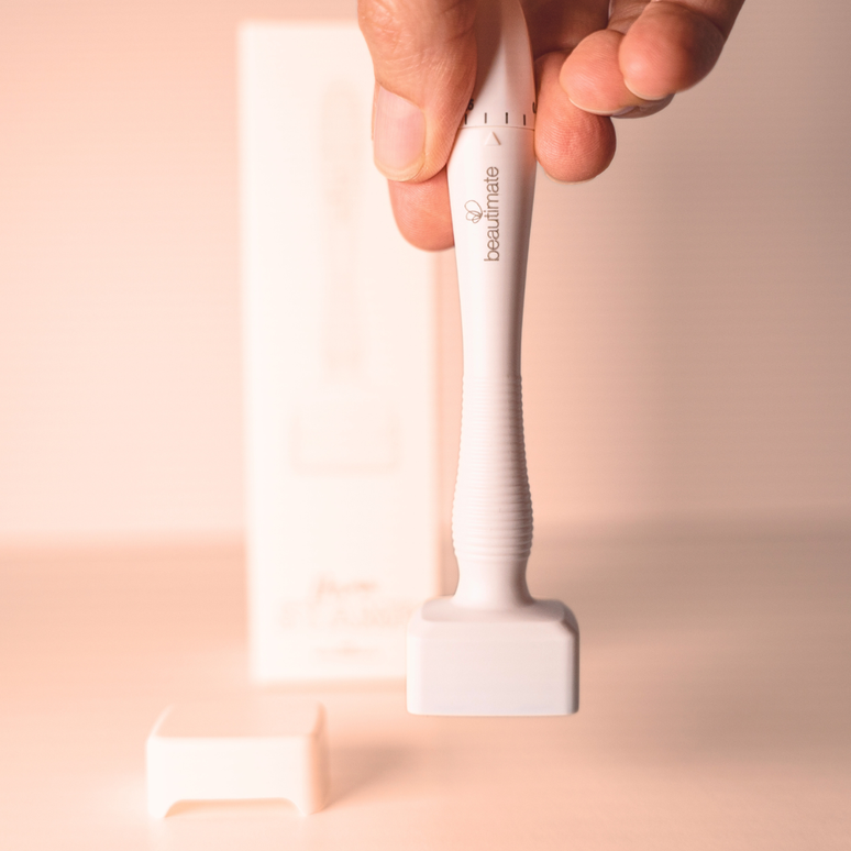 Adjustable Microneedle Derma Stamp – Skin & Hair Renewal - beautimate