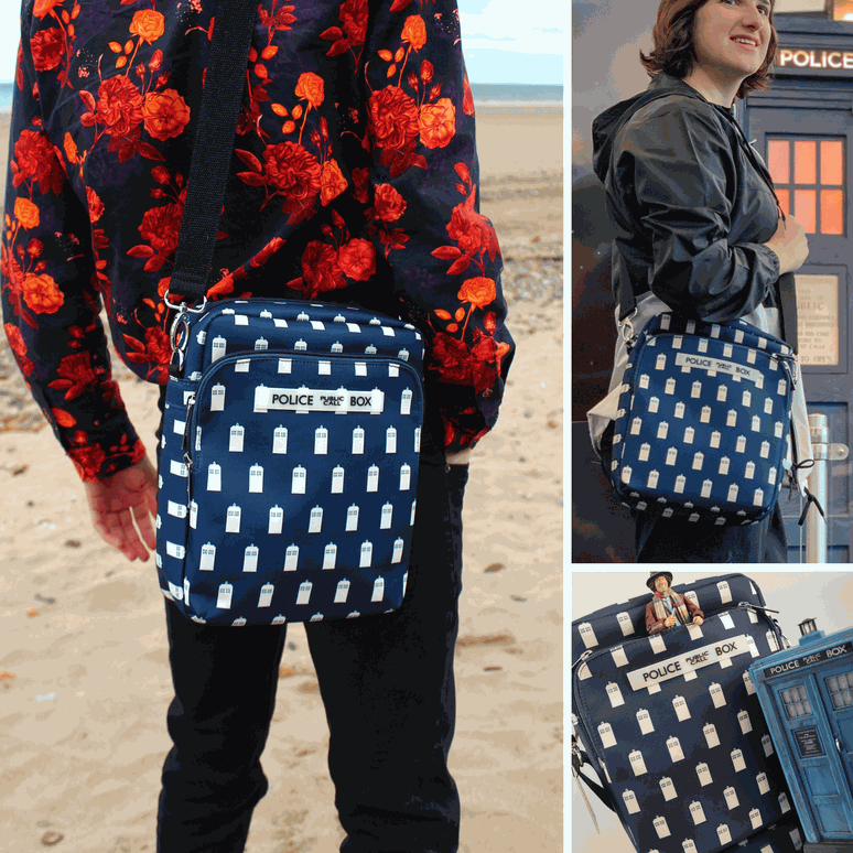 TARDIS Doctor Who Cross Body Bag - Doctor Who Messenger Satchel Bag ...