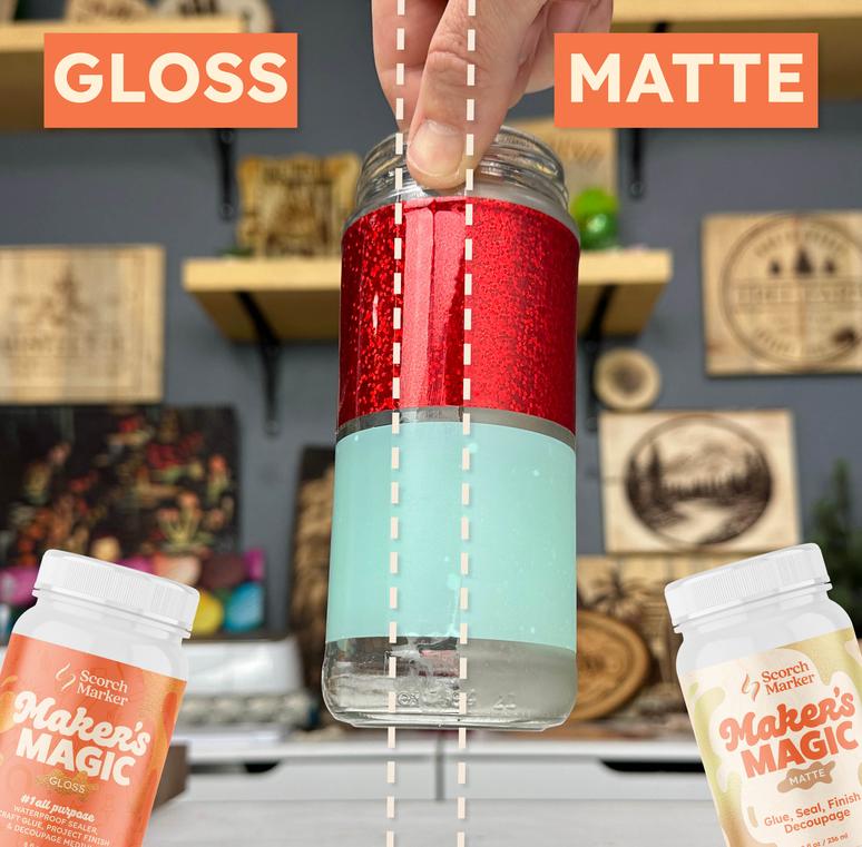 Maker's Magic Gloss - #1 Craft Glue, Waterproof Sealer & Project Finish ...