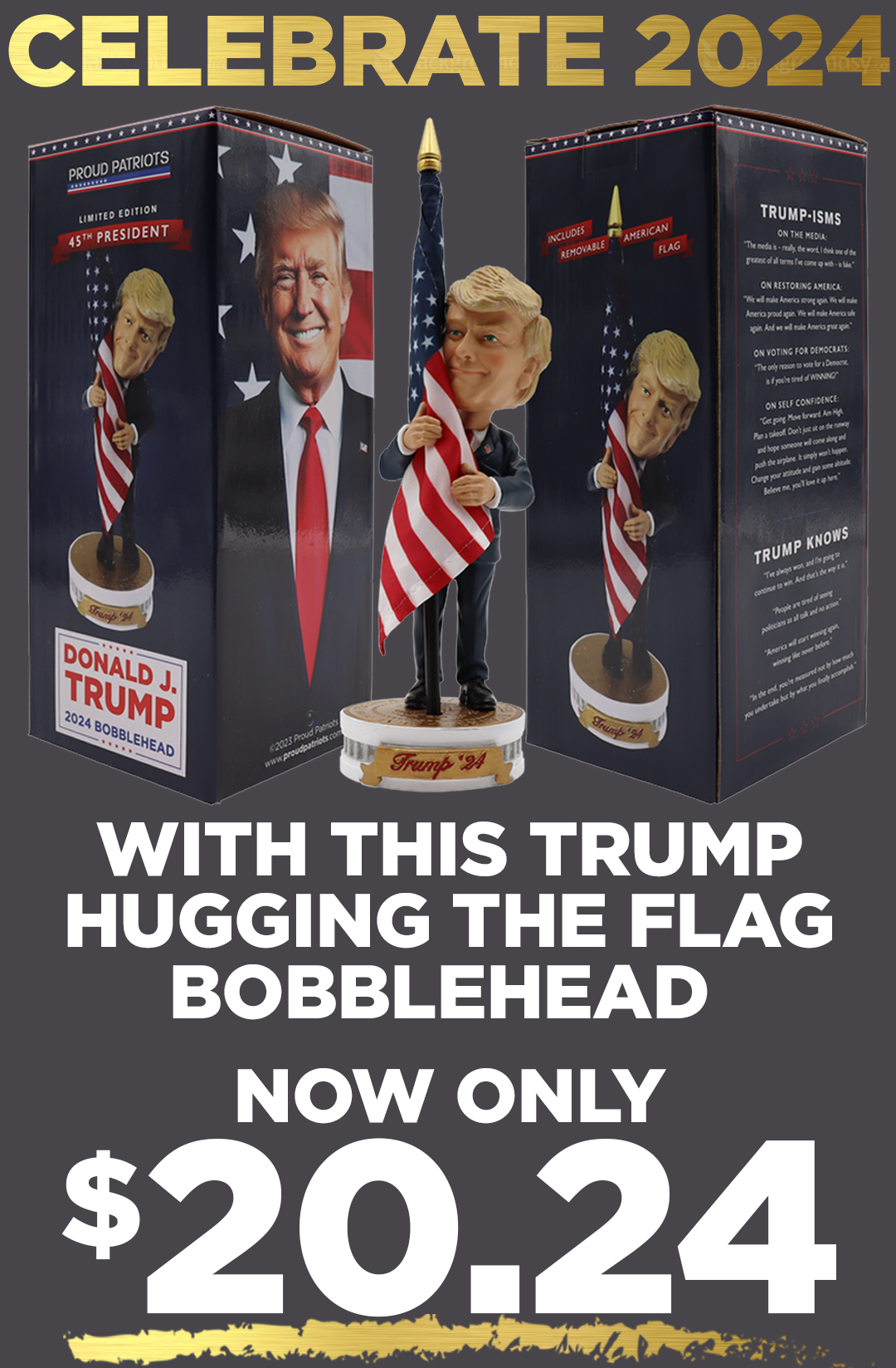 Trump Bobblehead - 2,024 Special