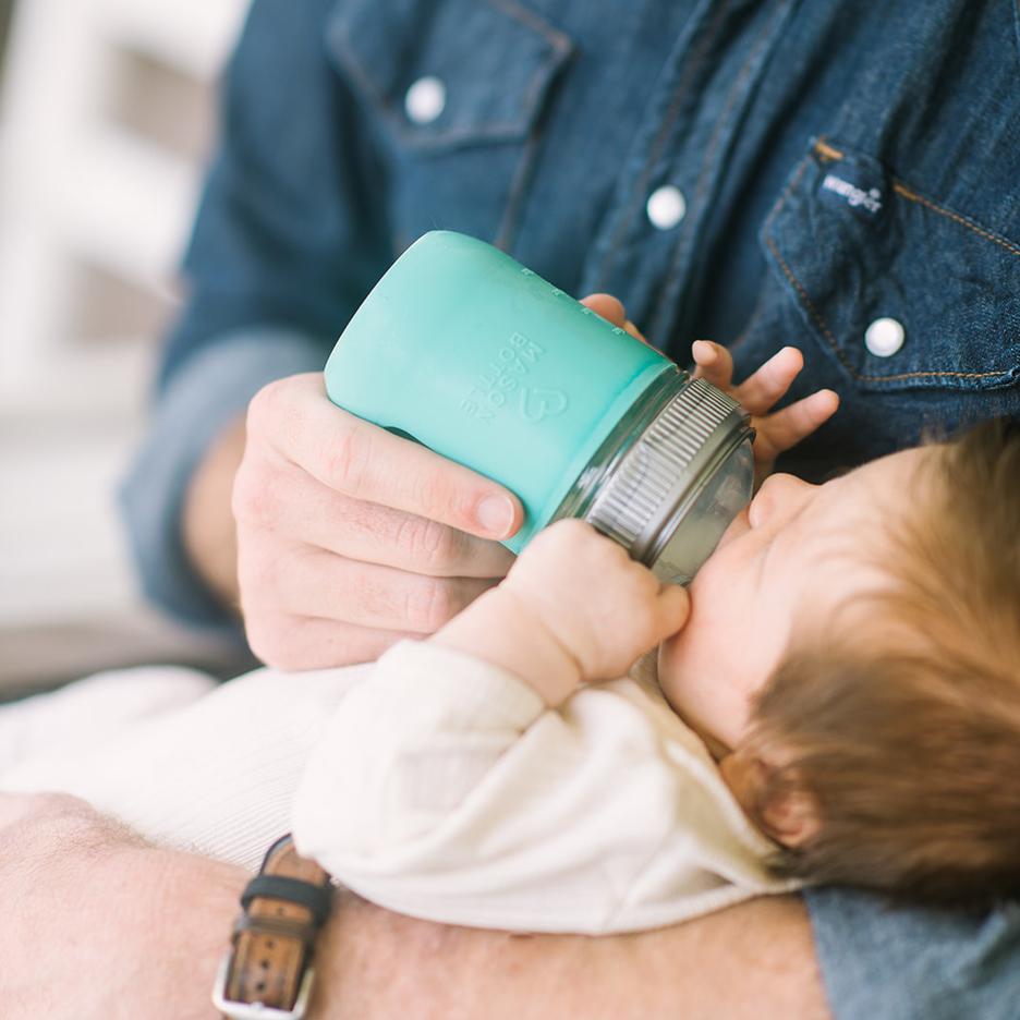 Healthy Baby Starter Gift Set – Mason Bottle
