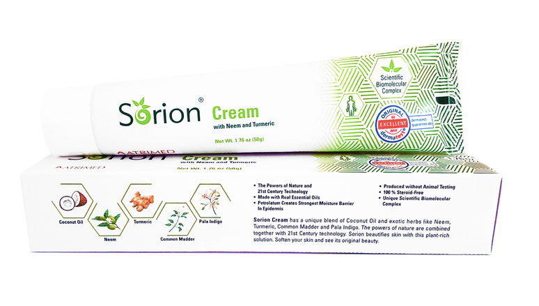 Sorion Herbal Cream with Coconut Oil, Neem, Turmeric, Pala Indigo