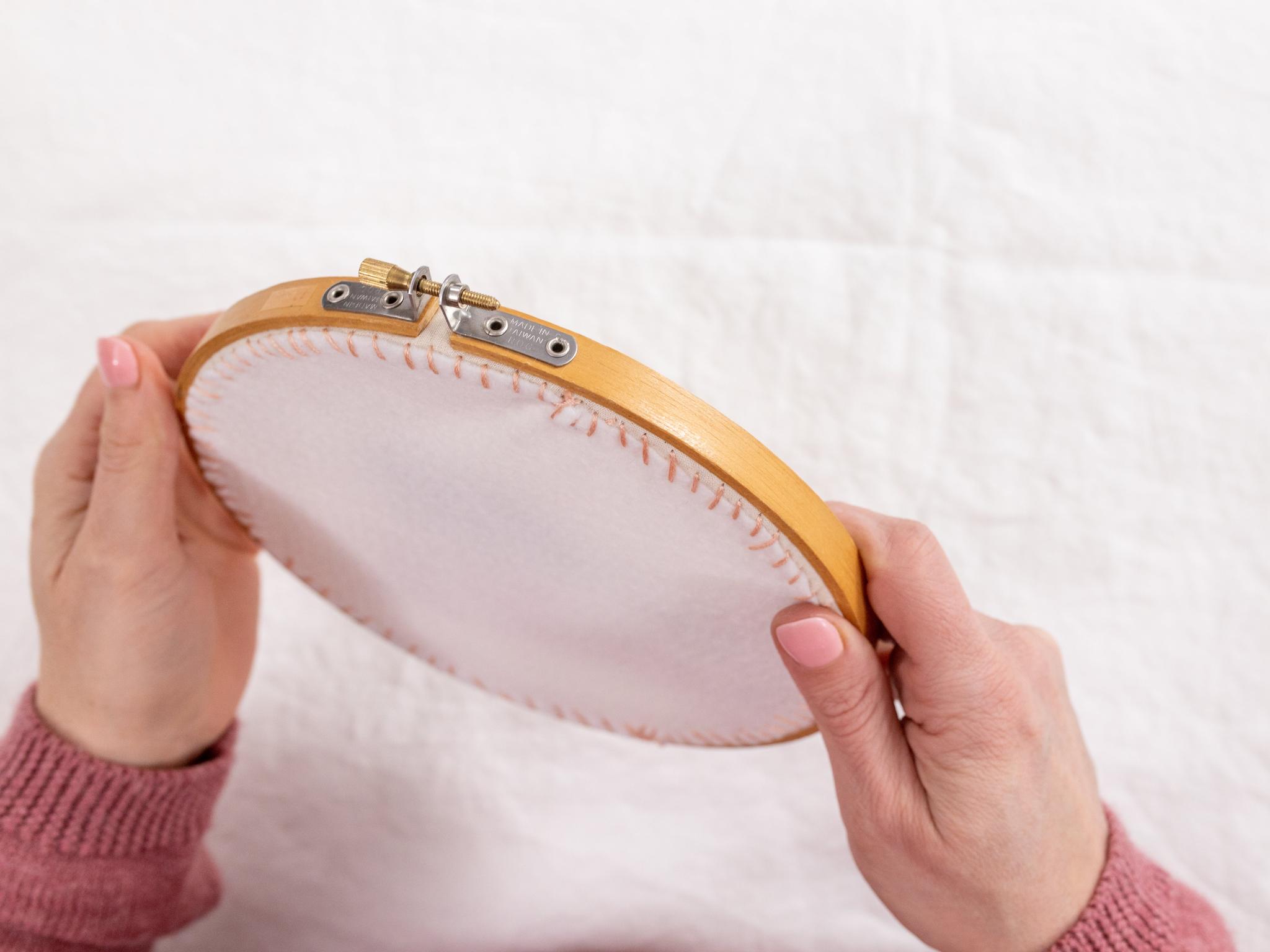 Finishing Your Hoop With a Fabric Back - Learn This Modern Embroidery ...