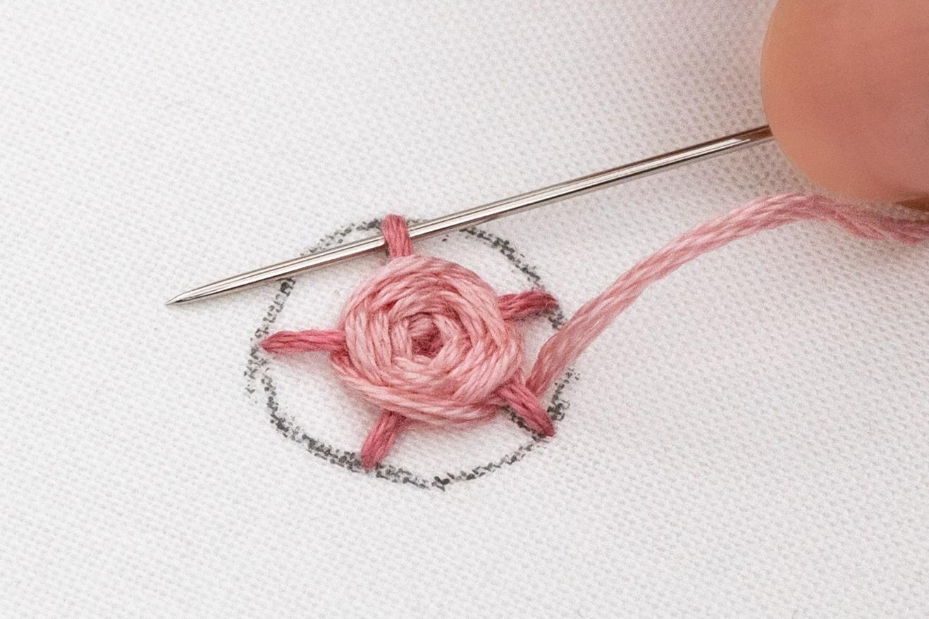 Woven Rose - Learn how to do this Modern Embroidery Technique – Clever ...