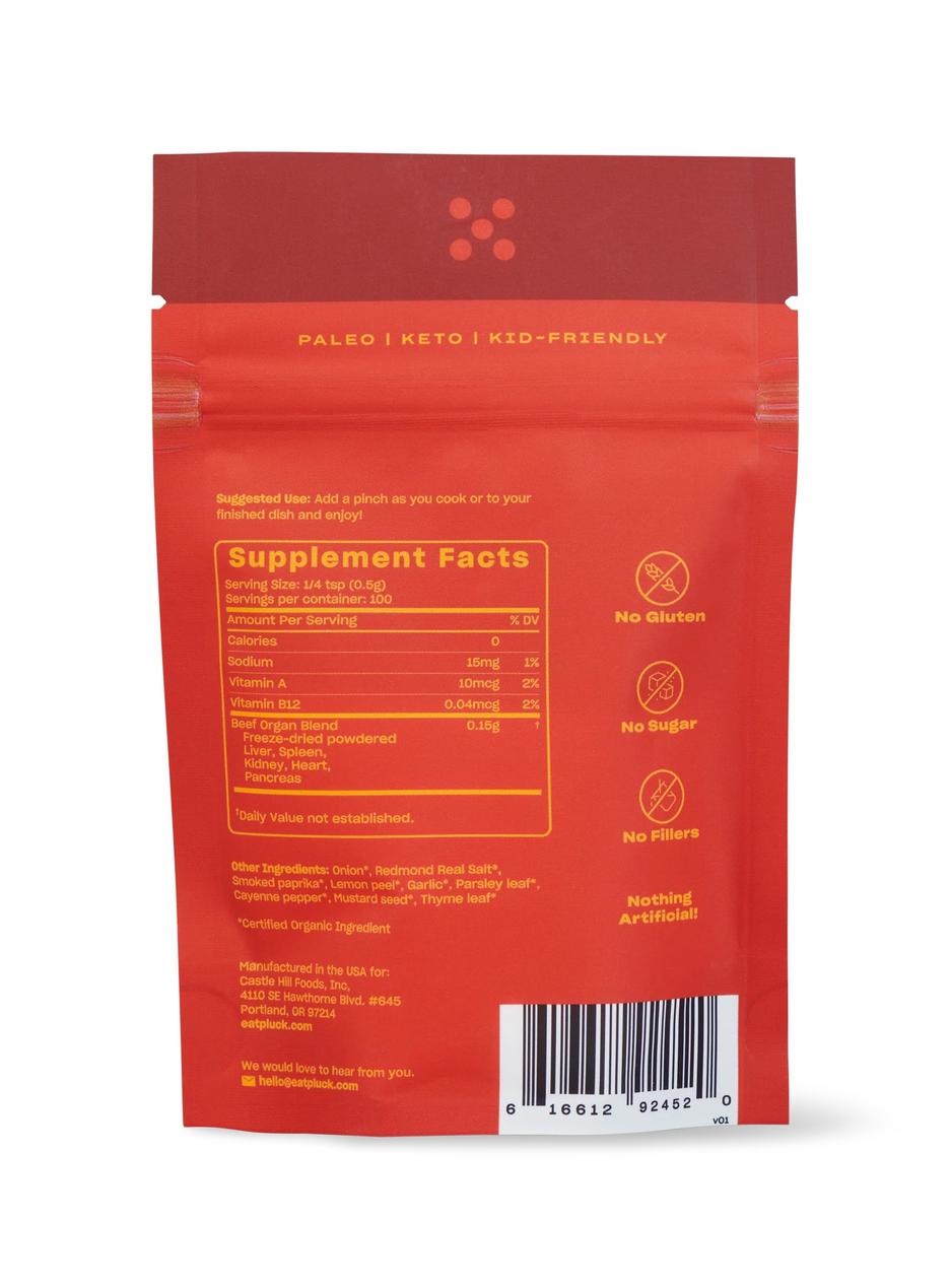 Pluck Organ Meat Seasoning & Wise Traditions