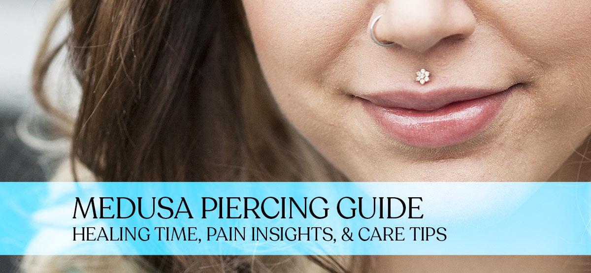 Medusa Piercing Guide: Healing Time, Pain Insights, and Care Tips – Two Feather Plugs