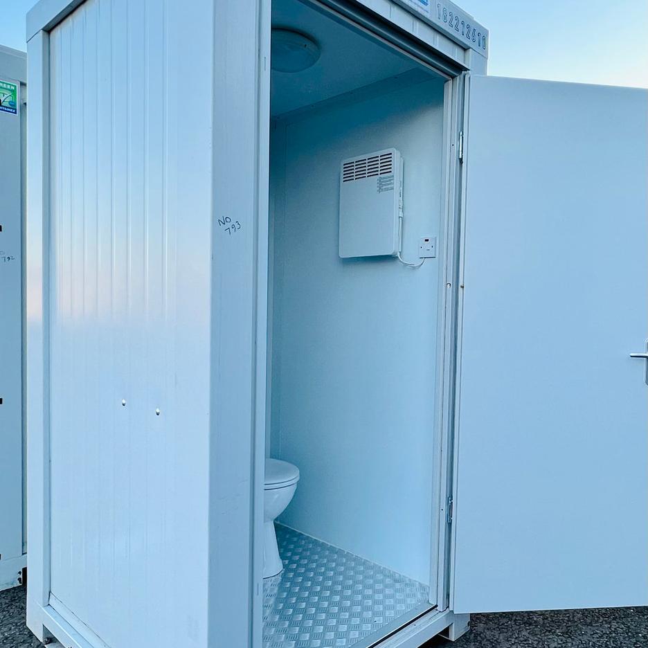 New Single Toilet Block | 5x5ft | WC | Containex Toilet Blocks | Light
