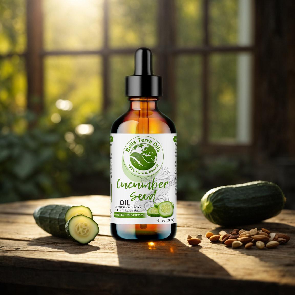 Bulk Cucumber Seed Oil - 128oz for Comprehensive Skin Care