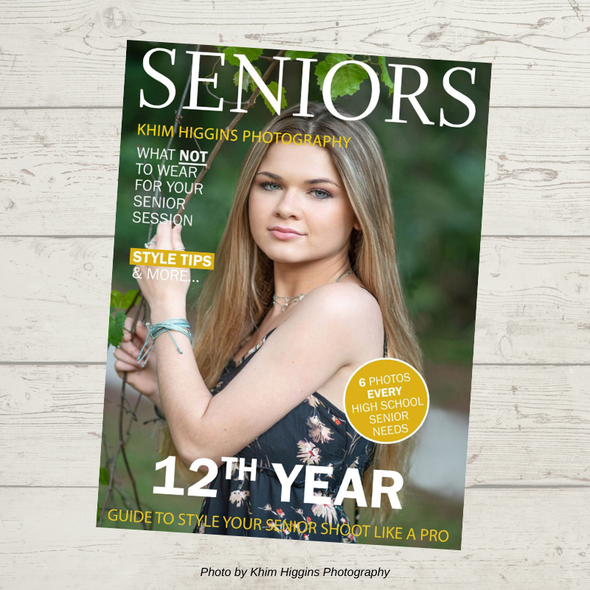Senior Portrait Magazine Template
