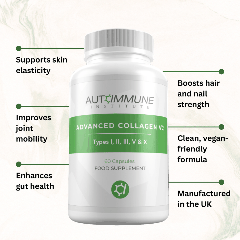 [New] Advanced Collagen V2 (Type I, II, III, V , X) - Autoimmune Institute
