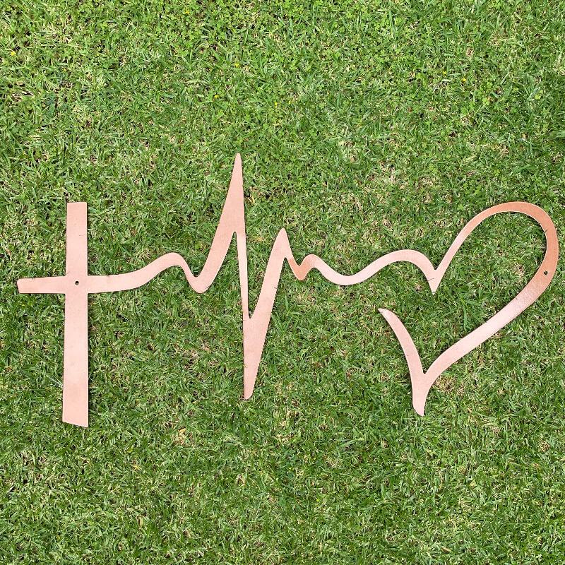 Faith, Hope, Love Steel Art