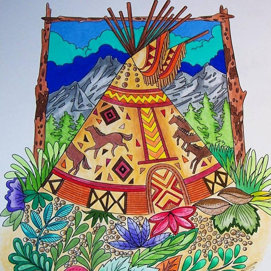 Freebie Friday 07-26-19 Native American Spirit Coloring Page