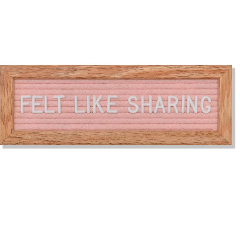 Felt Like Sharing Letter Board Collection