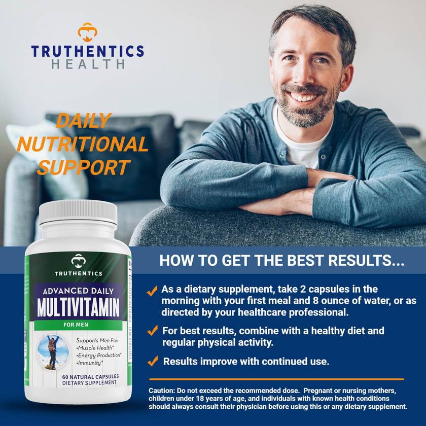 Mens Multivitamin plus Omega-3 Fish Oil Bundle | Truthentics
