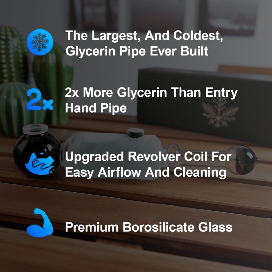 Steamroller Pipe | Smoke-Cooling | Borosilicate Glass – The Freeze Pipe