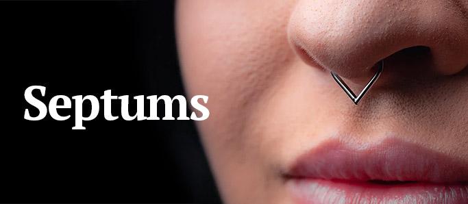 Septum Clickers - Rings for your Septum Piercing – Two Feather Plugs