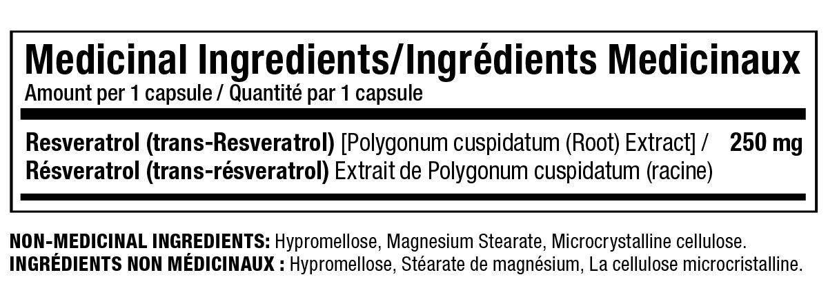 Resveratrol 250mg – Confident Health