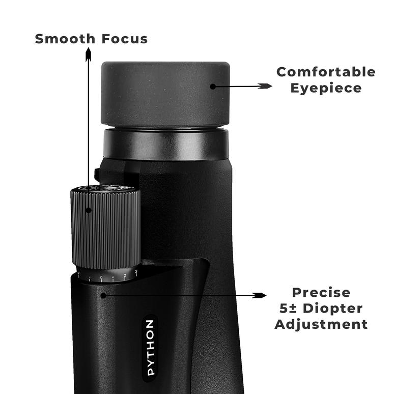 Python 12x52 Range Master™ Ultra HD Monocular Telescope – PYTHON OPTIC