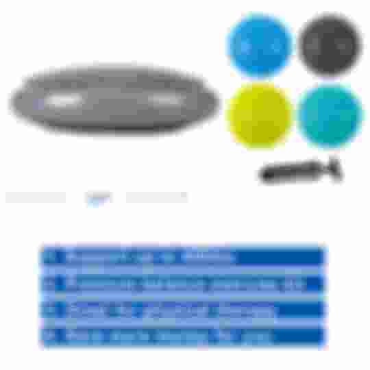 StrongTek Hedgehog Balance Pods with Hand Pump, Stability Trainer Set