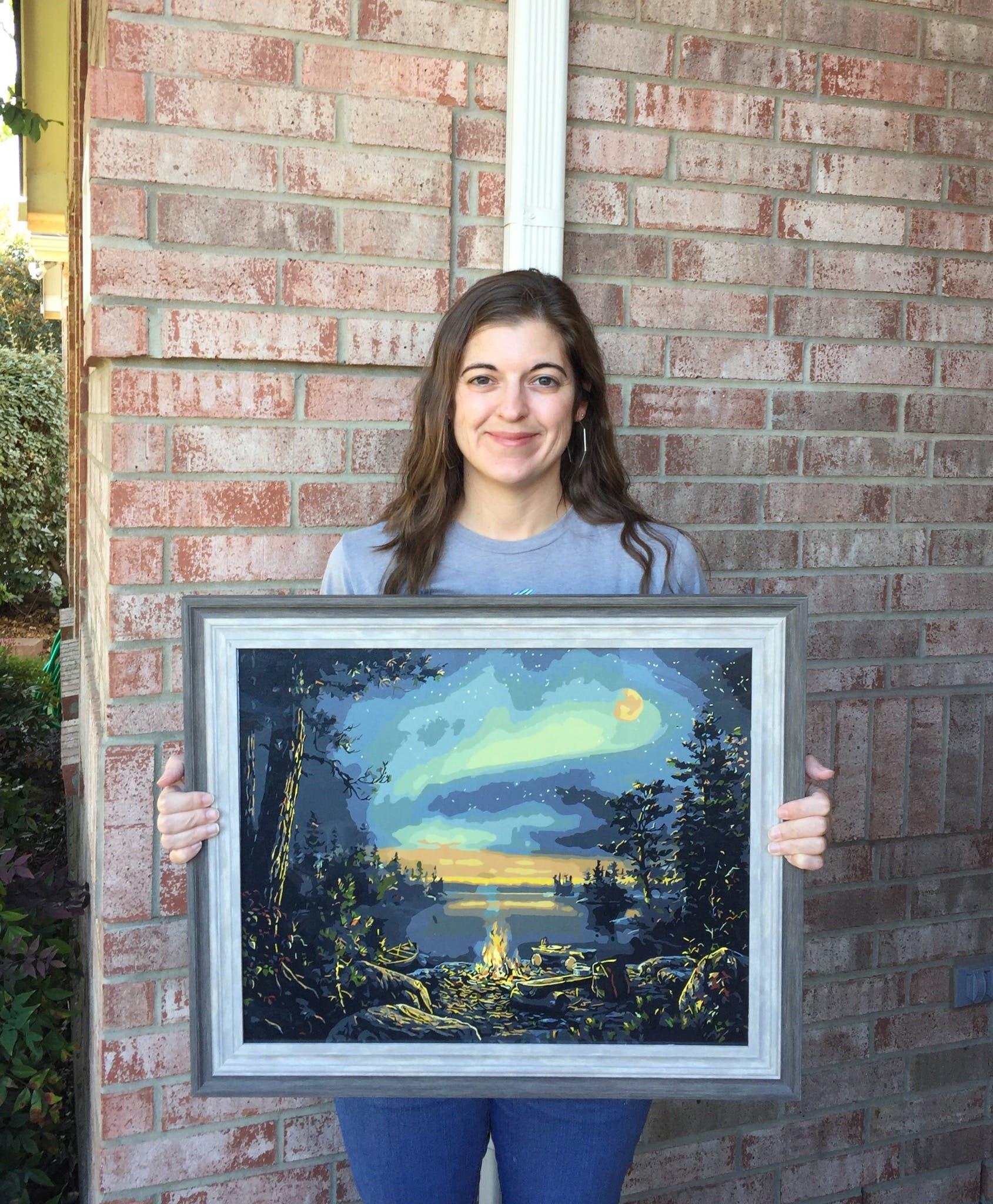 CREATING A MASTERPIECE WITH PAINT BY NUMBERS