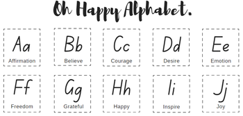 Oh Happy ABCs - Digital Print – INSITE MIND