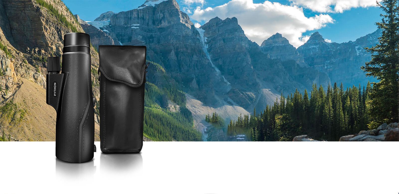 Python 12x52 Range Master Ultra HD Monocular - PYTHON OPTIC