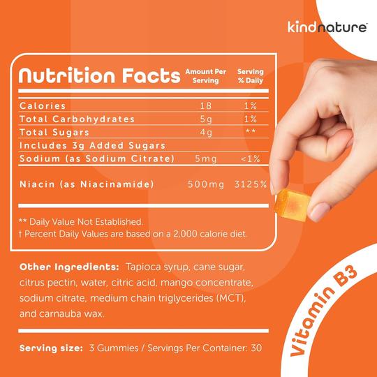 Vitamin B3 Gummies | Niacin Supplement – Kind Nature