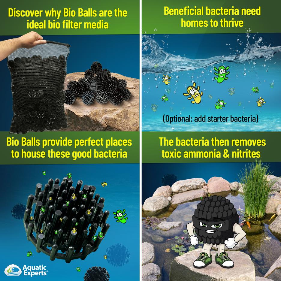 1.5" Bio Balls – Pond Filter Media for Biological Filtration | Aquatic ...