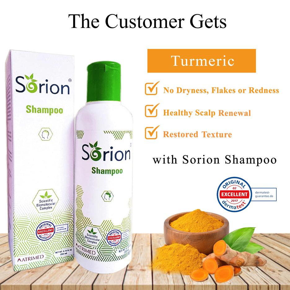Sorion Shampoo with Coconut Oil, Neem, Turmeric, Pala Indigo