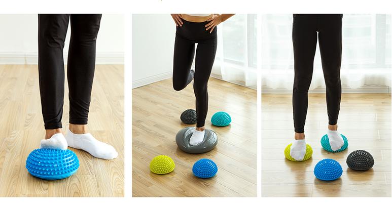 StrongTek Hedgehog Balance Pods with Hand Pump, Stability Trainer Set